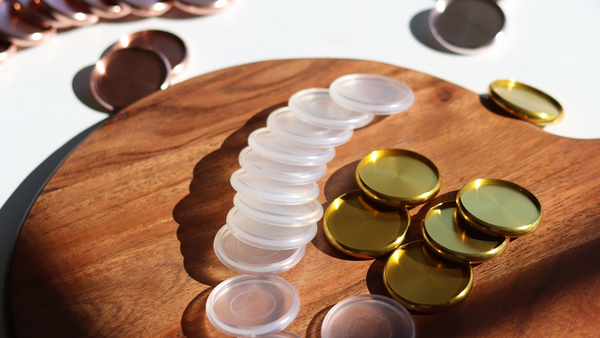 Planner Discs, 1.5 Inch, 9 Discs Per Set, Clear, Rose Gold, Gold, Copp ...