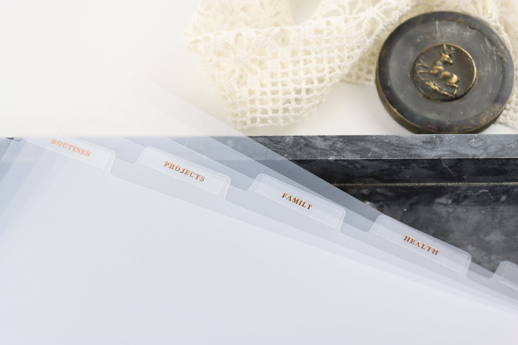 Dividers and Tab Labels – PersonalizeMyPlanner